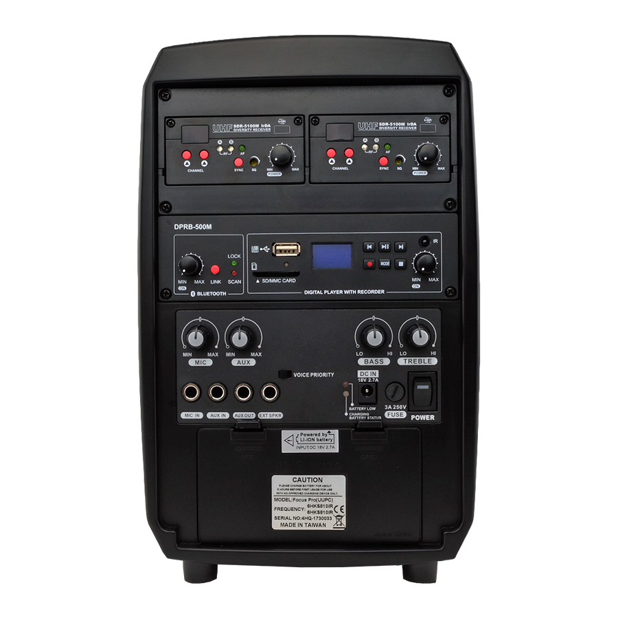 CHIAYO｜Portable PA System｜Focus-500 - Sunrise Trading Co.