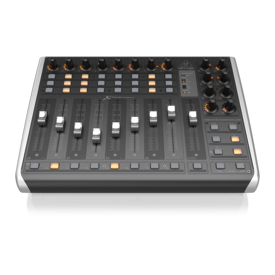 Behringer｜DAW Controller｜X-Touch Compact - Sunrise Trading Co.