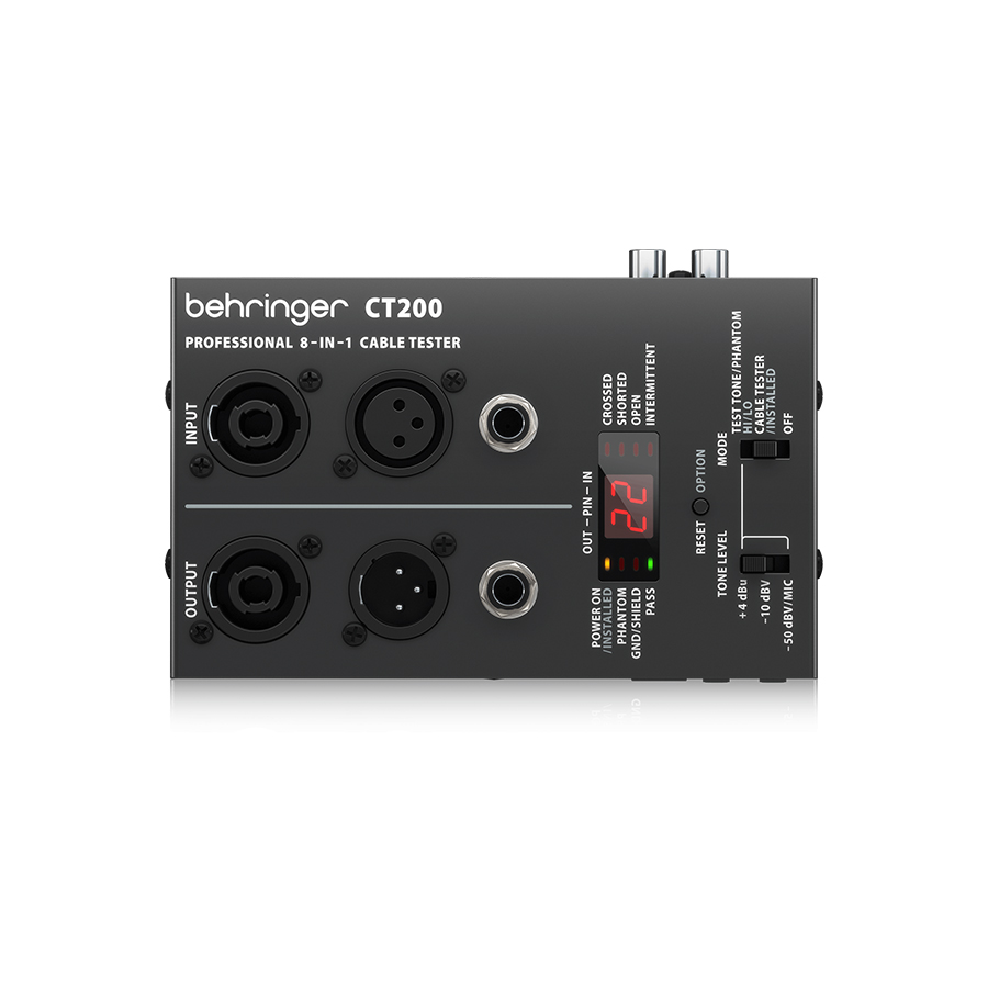 Behringer｜線材測試器｜CT200 - Sunrise Trading Co.