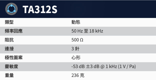 Behringer｜動圈鵝頸咪高峰｜TA312S - Sunrise Trading Co.
